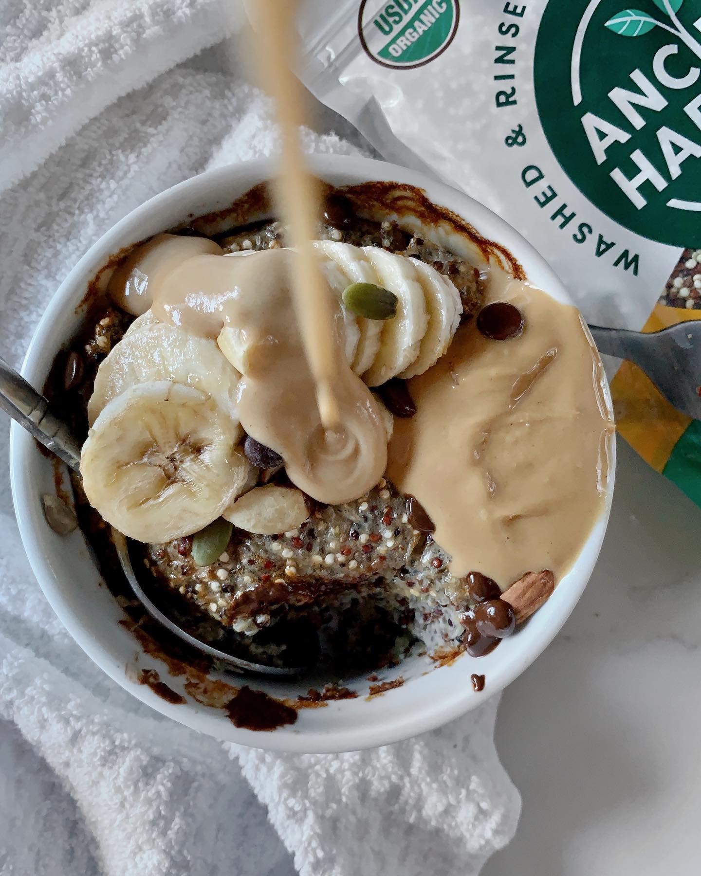 A Chunky Monkey Quinoa Breakfast Cake - Ancient Harvest