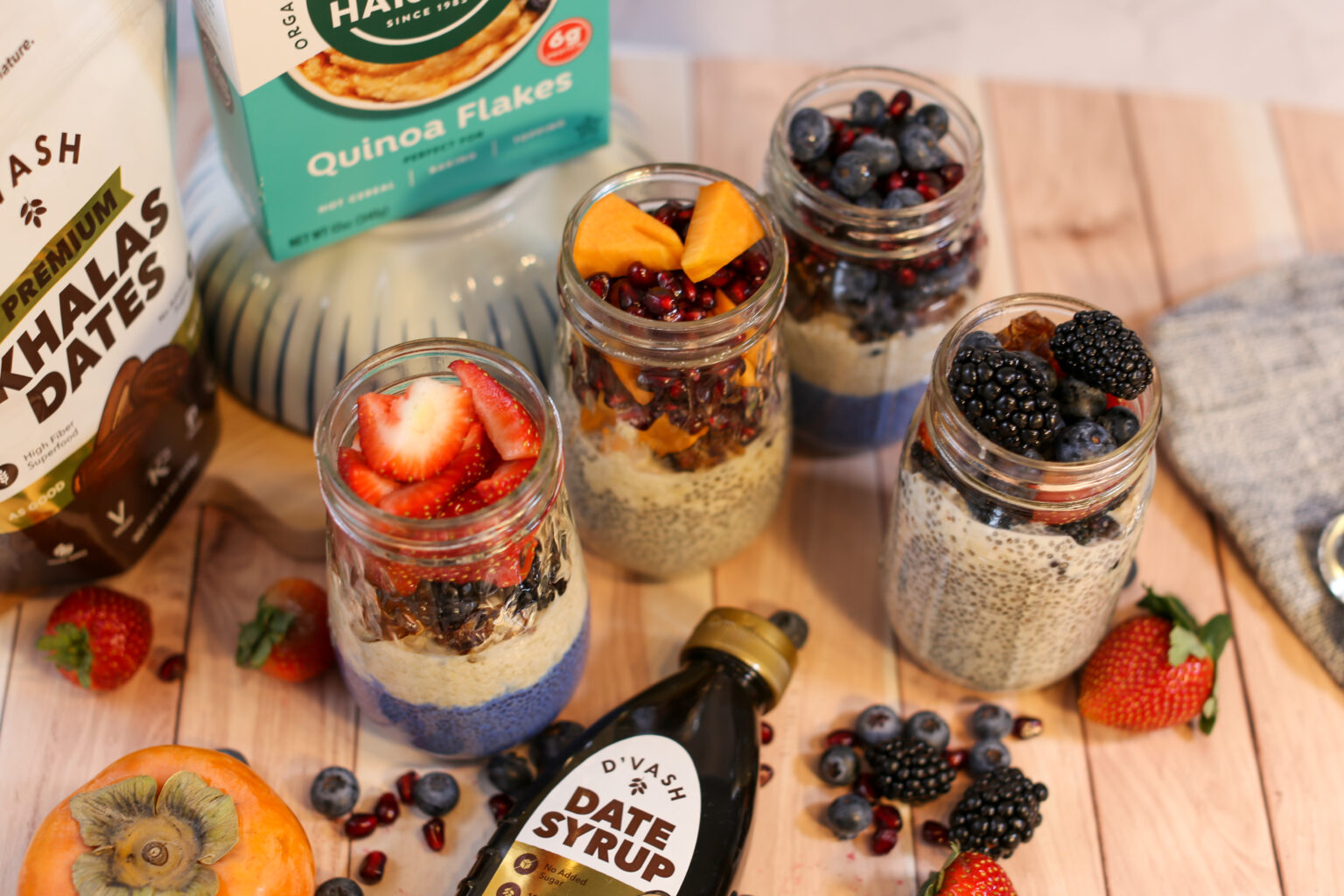 Overnight Flakes with Dates & Date Syrup - Ancient Harvest